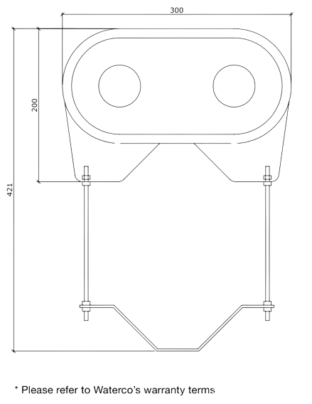 Dual pressure gauge panel - Waterco
